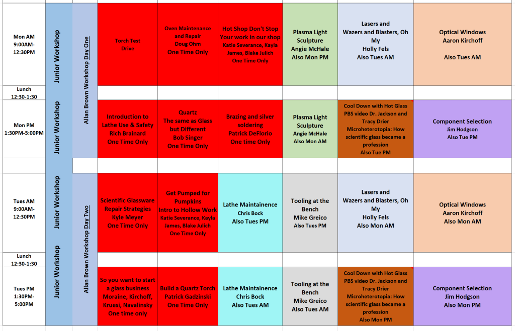 Technical Seminars – The American Scientific Glassblowers Annual Symposium